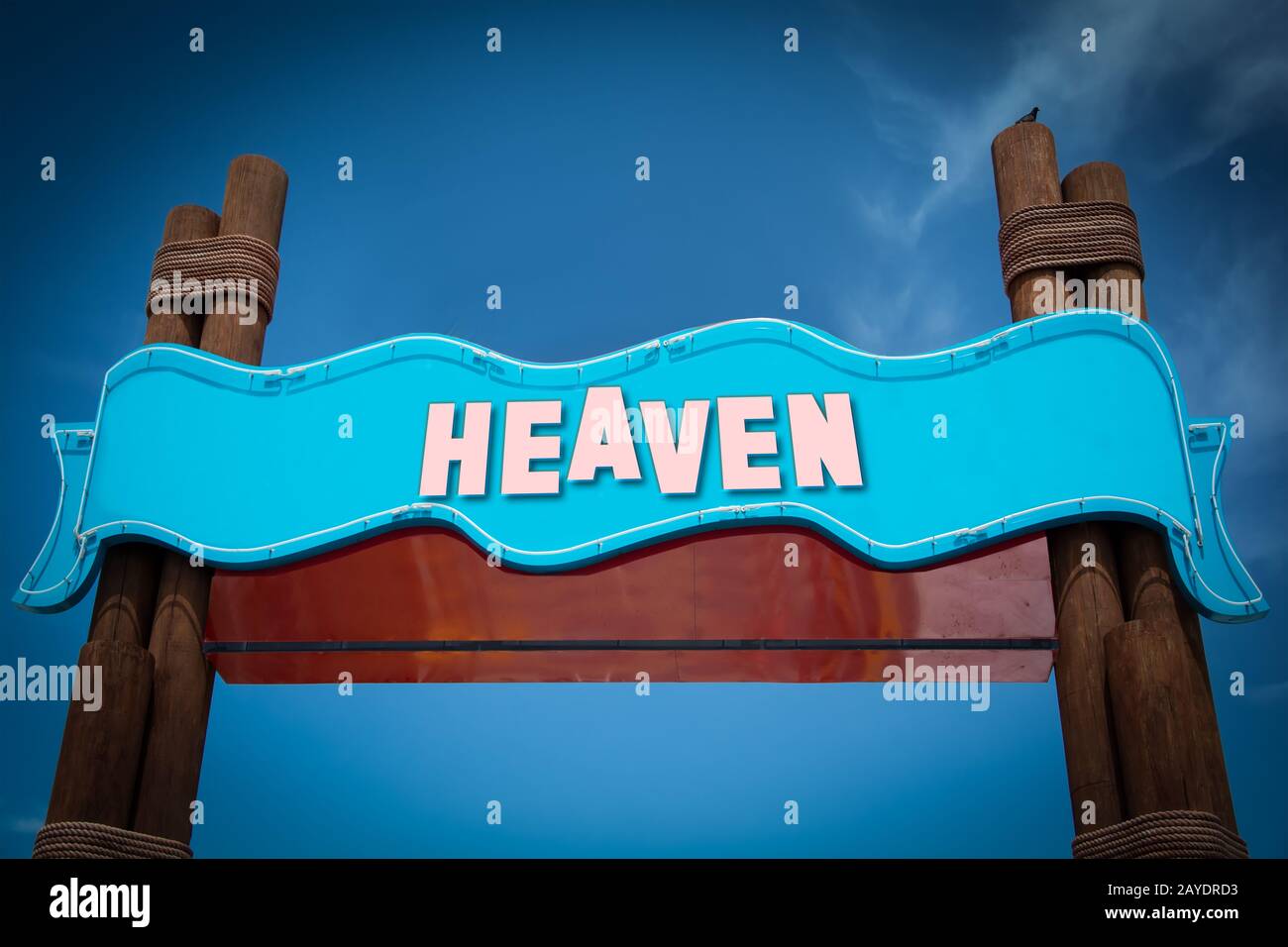 Street Sign to Heaven Stock Photo - Alamy