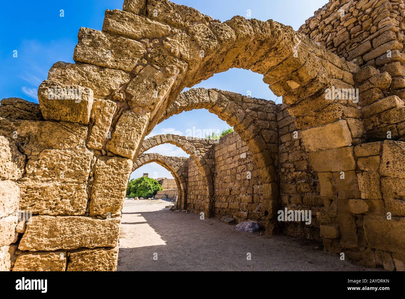 Caesarea ruins hi-res stock photography and images - Alamy