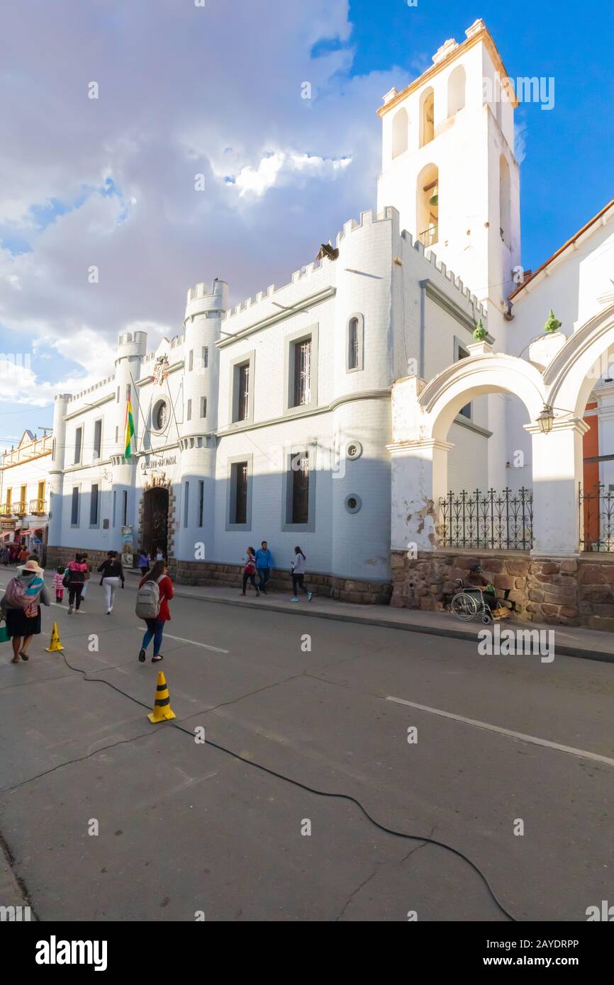 Sucre Bolivia military museum building Stock Photo - Alamy