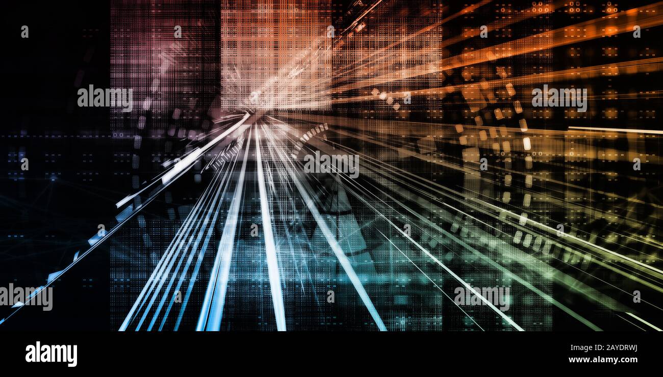 Technology Engineering And Wavelength Stock Photo - Alamy