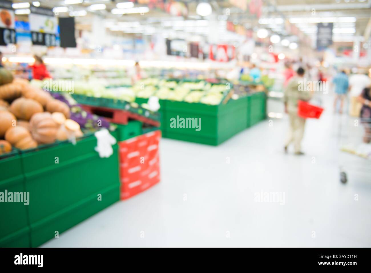 Market shop and supermarket interior Stock Photo - Alamy