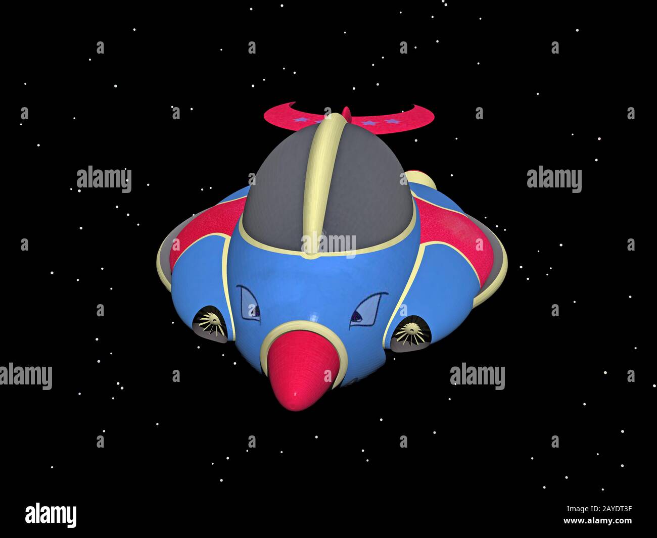 Cartoon spaceship hi-res stock photography and images - Alamy