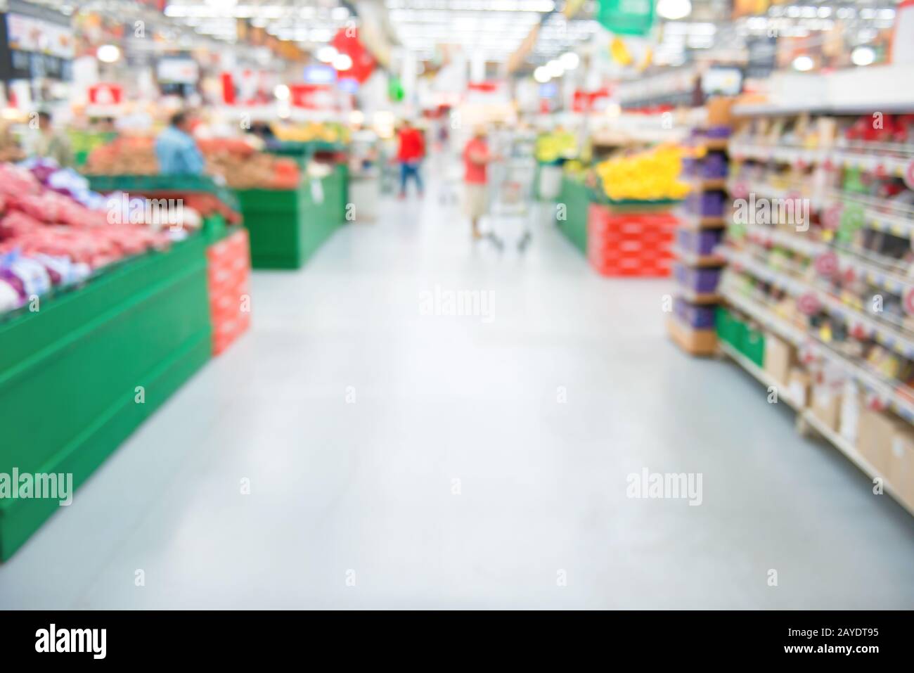 Market shop and supermarket interior Stock Photo - Alamy