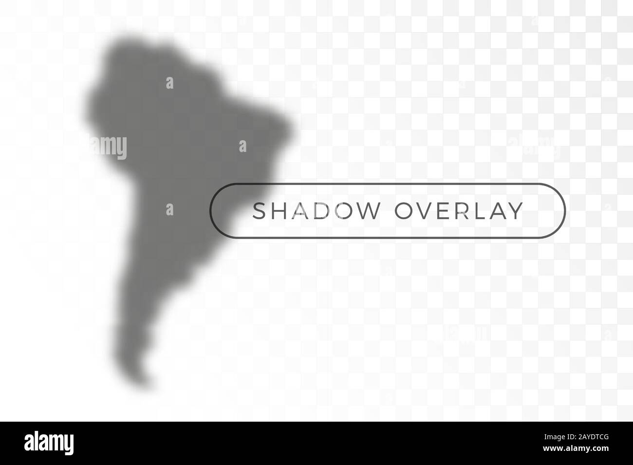 South America World map shadow realistic grey decorative background ...