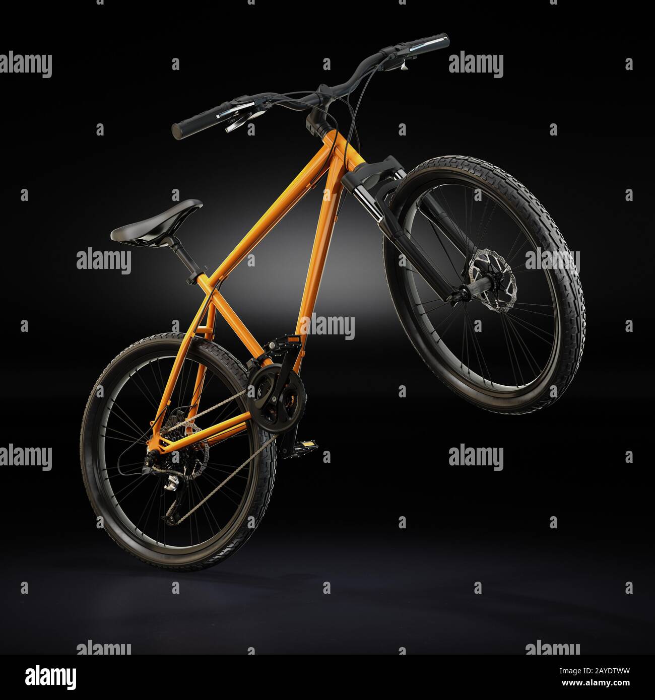 3D Rendering Mountain Bike Stock Photo - Alamy
