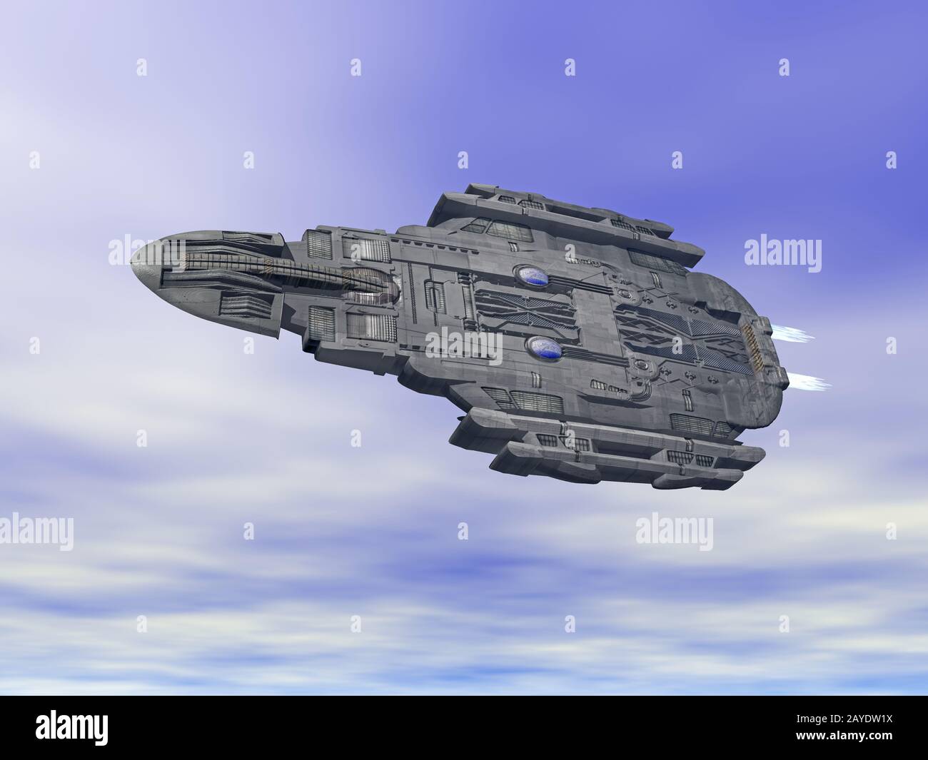 futuristic cargo plane in the sky Stock Photo - Alamy