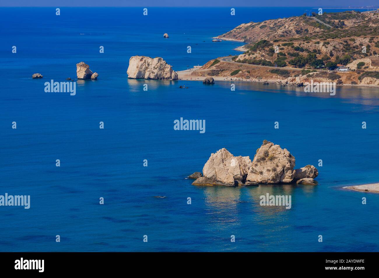 Aphrodite rock in Paphos Cyprus Stock Photo - Alamy