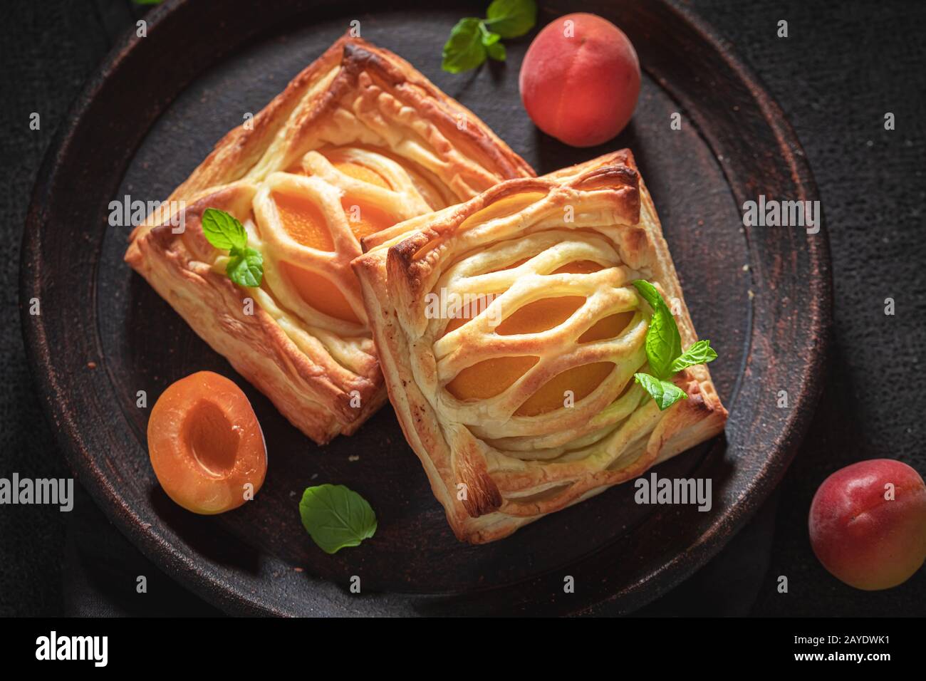 Freshly baked puff pastry made in a unique way Stock Photo - Alamy