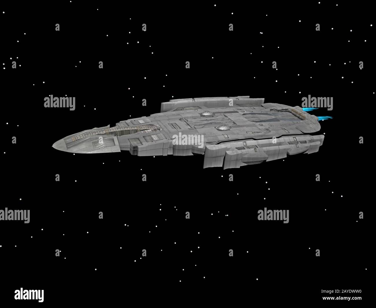 Spaceship in space Stock Photo - Alamy