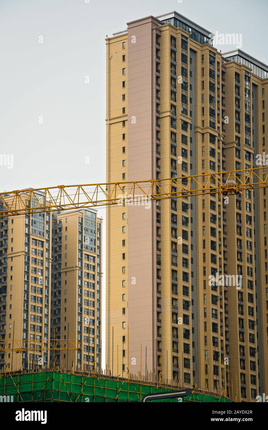 New high rise living apartments in China Stock Photo - Alamy