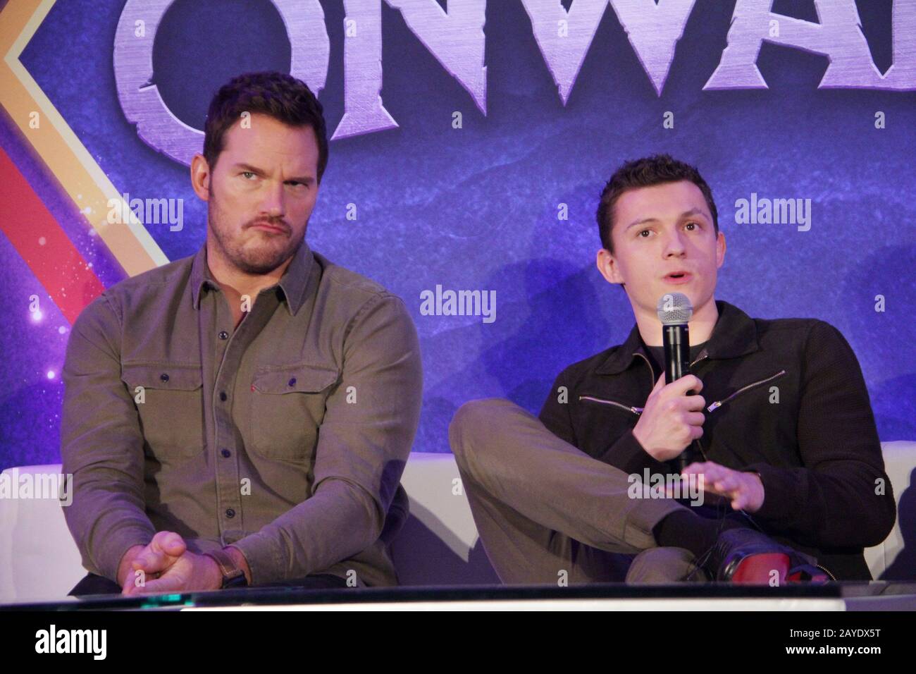 Chris Pratt, Tom Holland 02/14/2020 "Onward" Press Conference held at ...