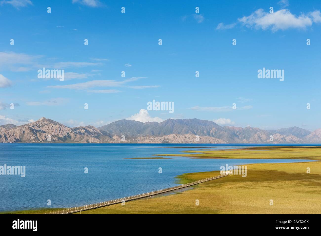 beautiful plateau lake landscape Stock Photo - Alamy