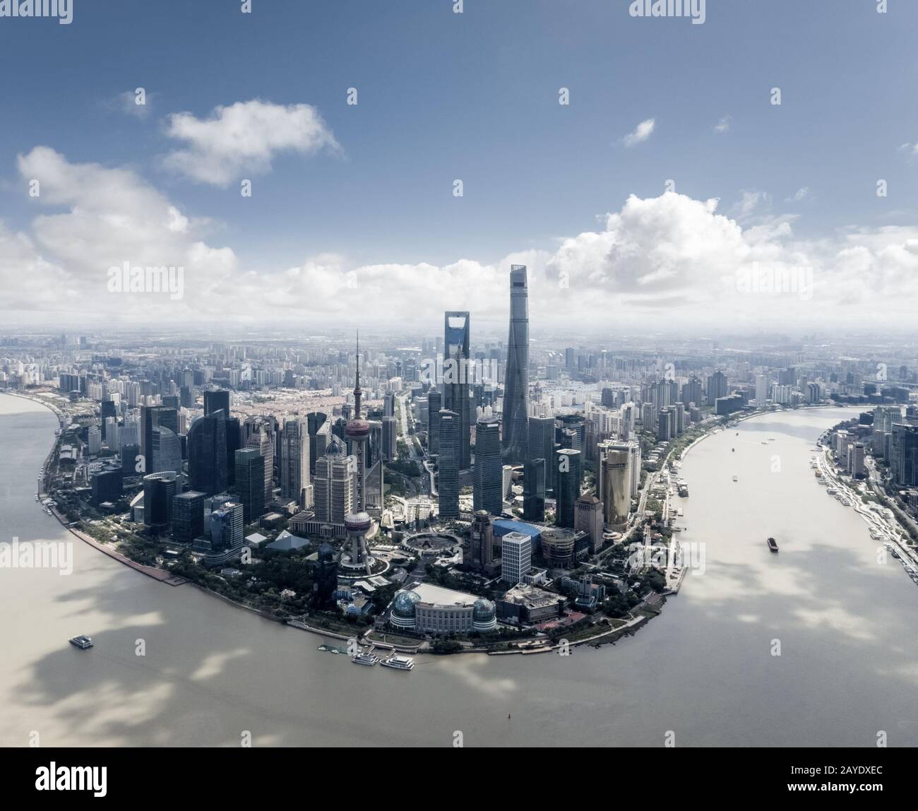 aerial view of shanghai cityscape Stock Photo - Alamy