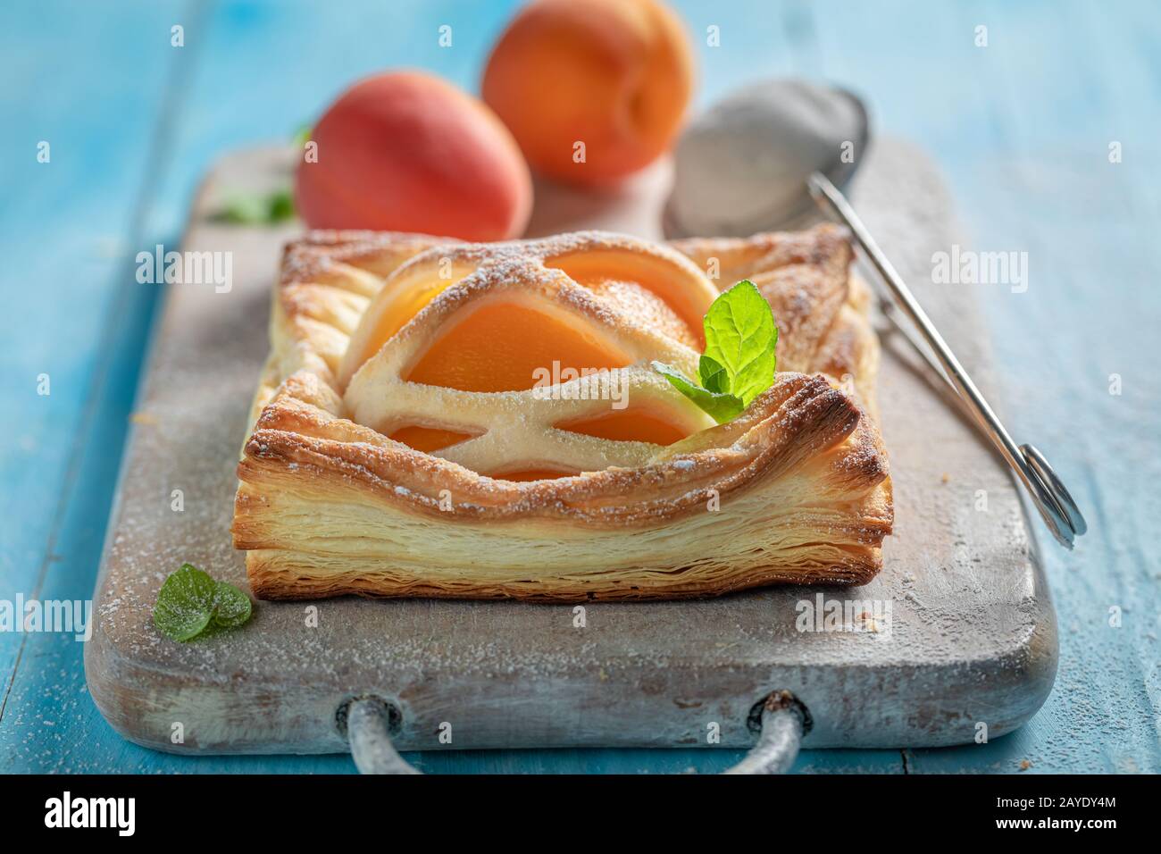 Warm puff pastry made in a unique way Stock Photo - Alamy