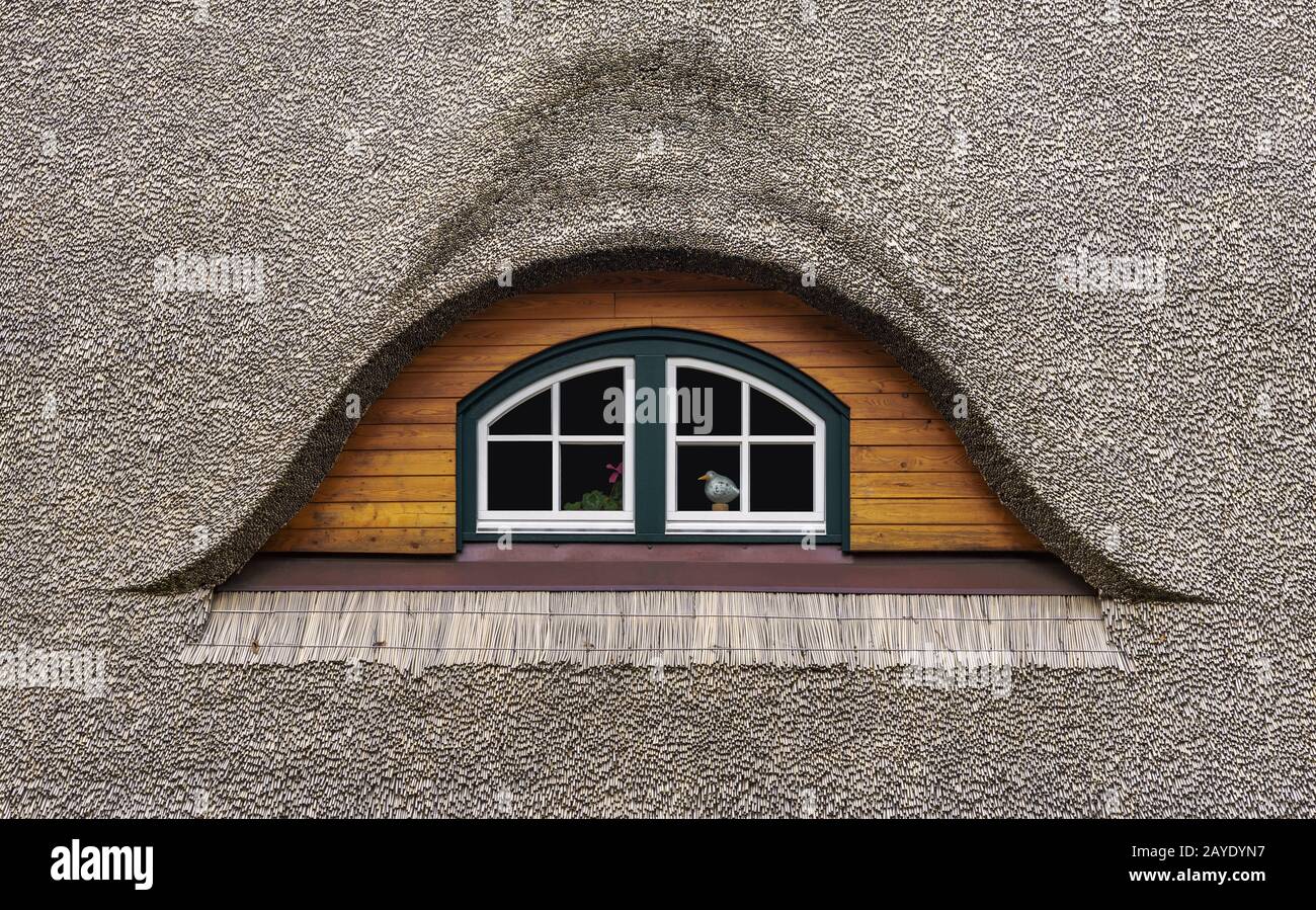 The thatched roof window Stock Photo - Alamy