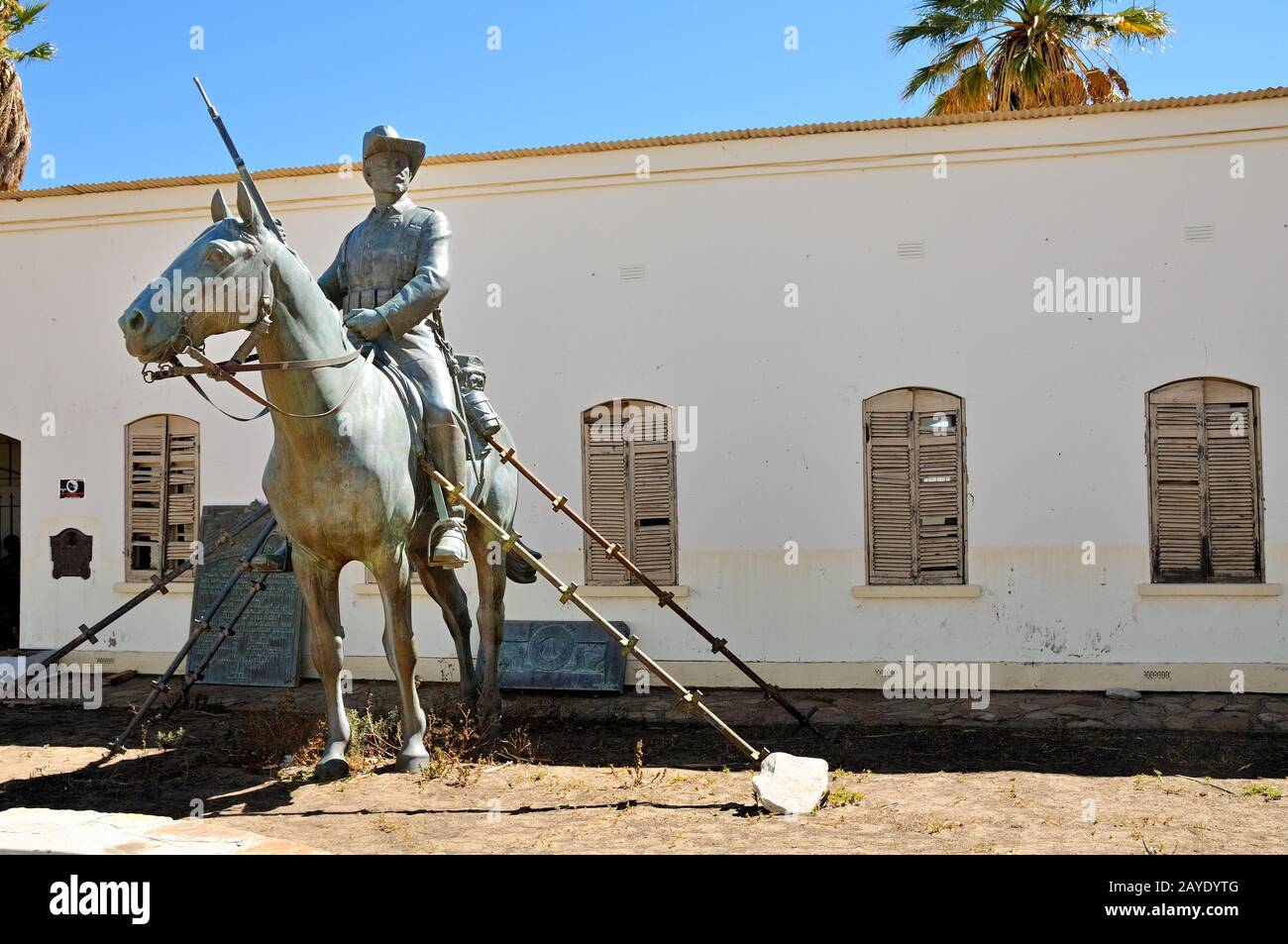 Equestrian Monument in the courtyard of the Alte Feste Windhoek Namibia ...