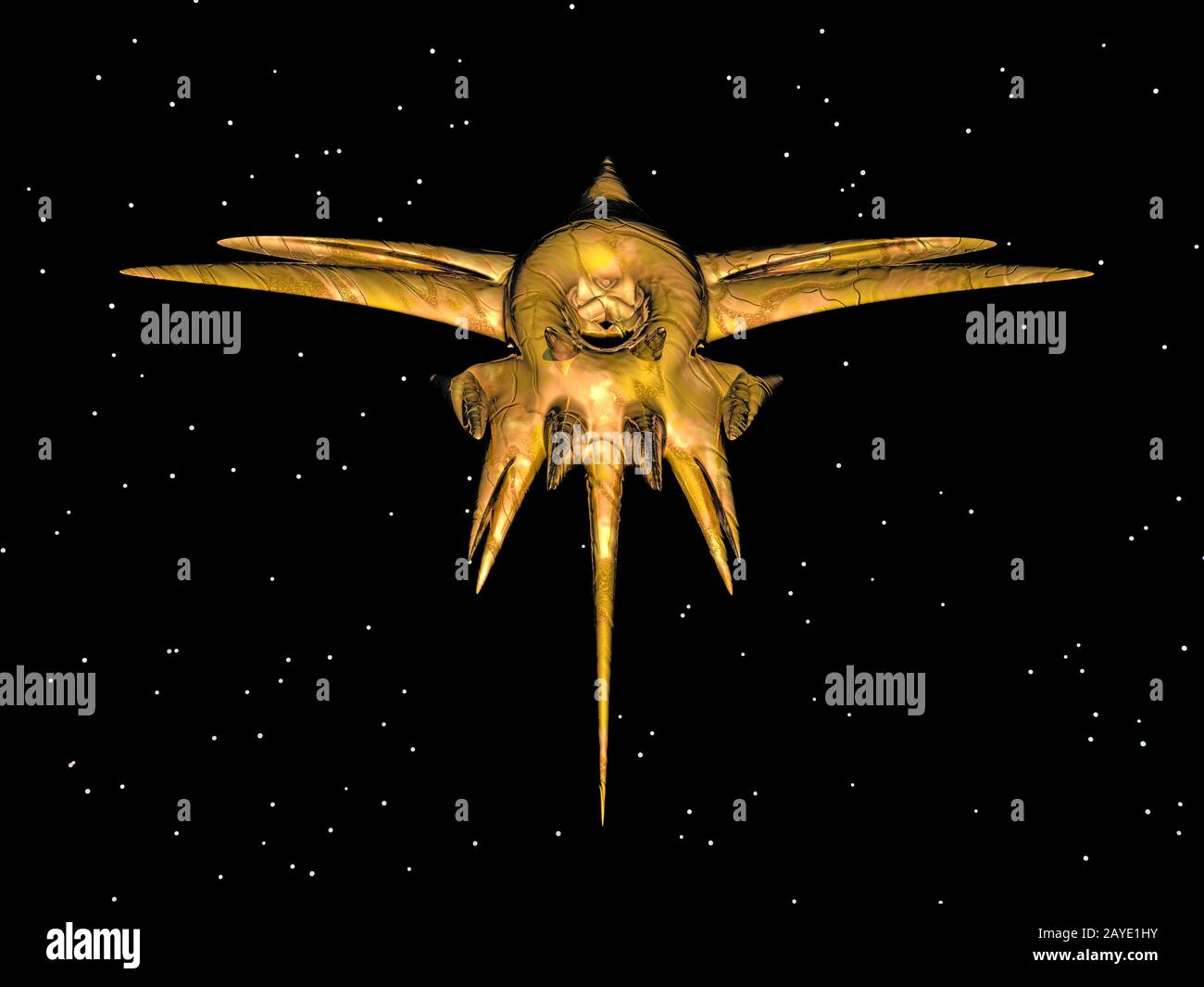 Spaceship in space Stock Photo - Alamy