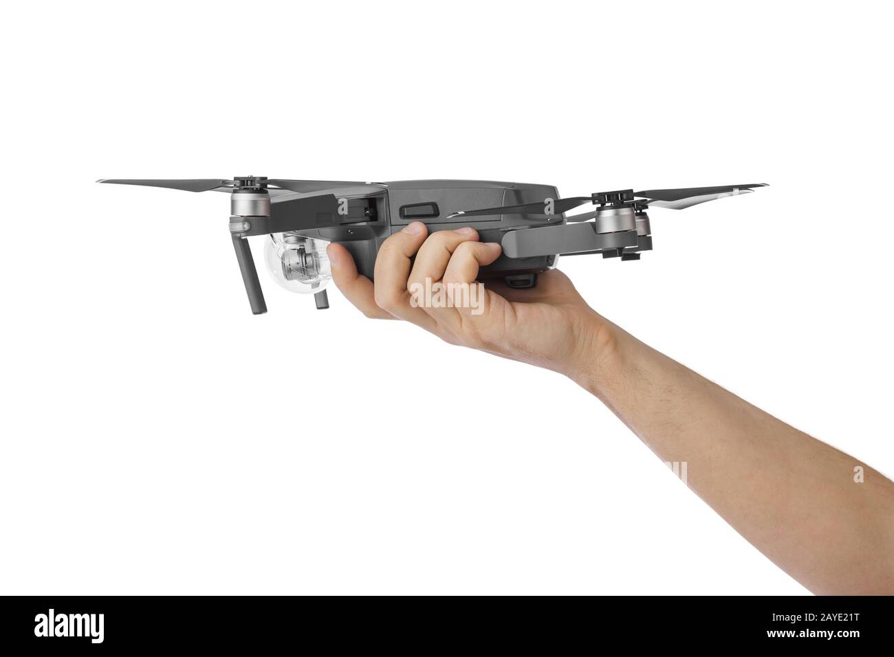 Drone in hand Stock Photo - Alamy