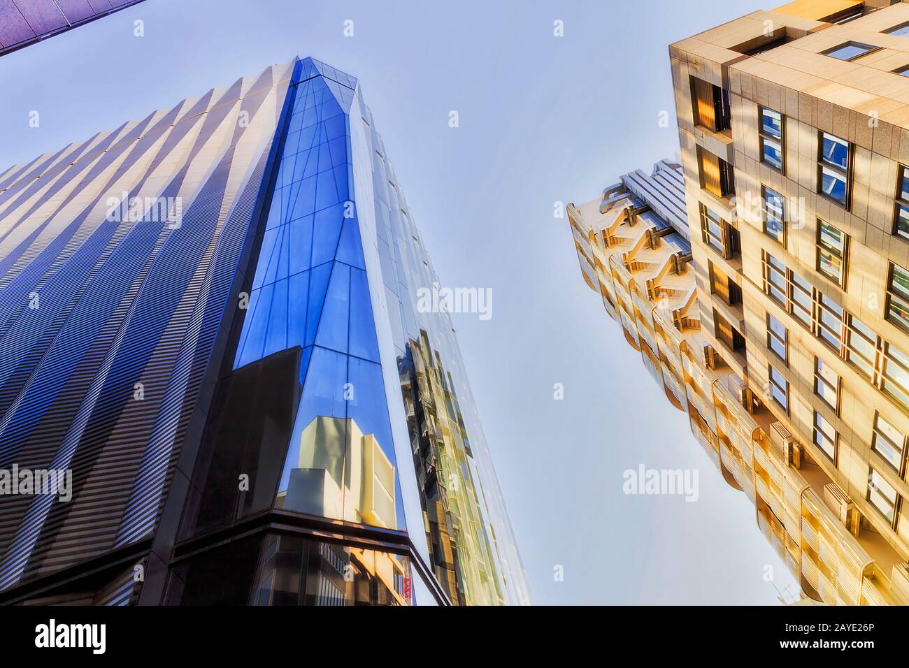 Futuristic modern building towers in rich Tokyo district Ginza reaching ...