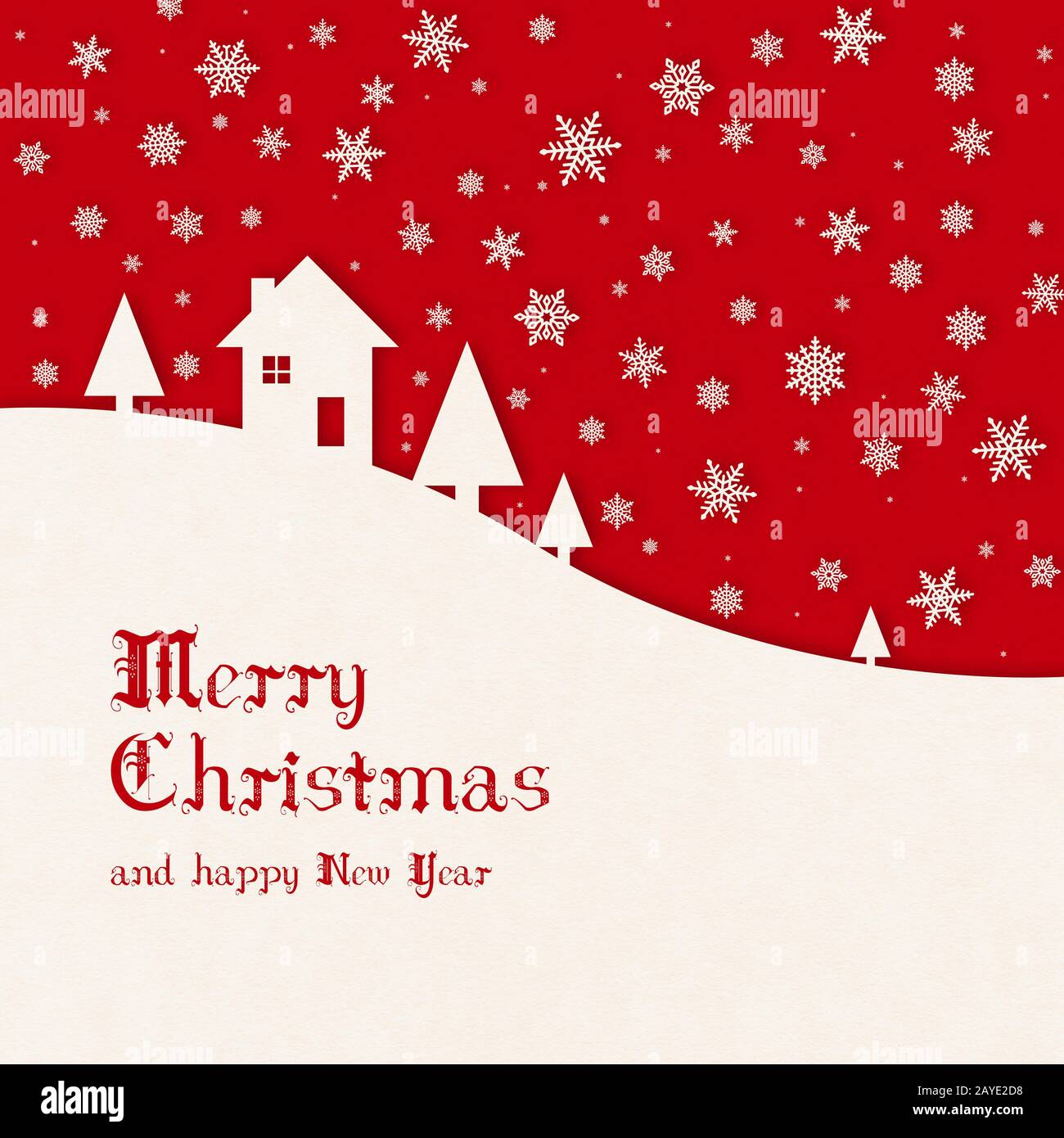 Merry Christmas child card Stock Photo - Alamy