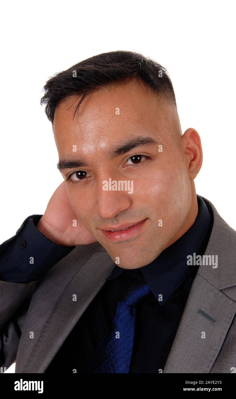 Portrait of a east Indian young man Stock Photo - Alamy