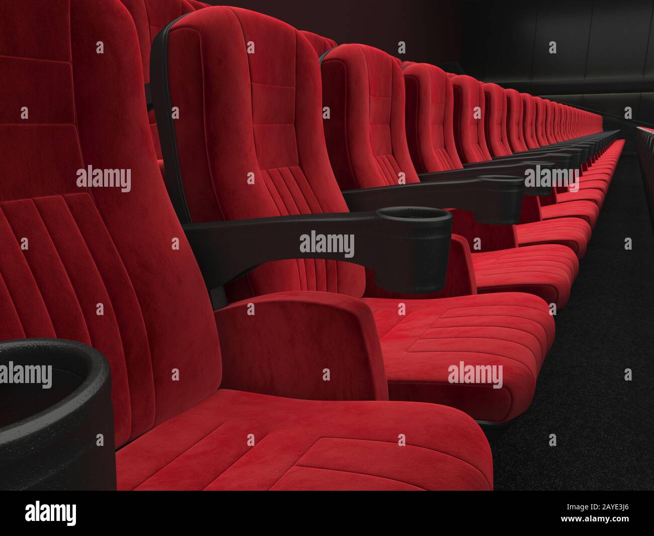3D rendering modern cinema Stock Photo - Alamy