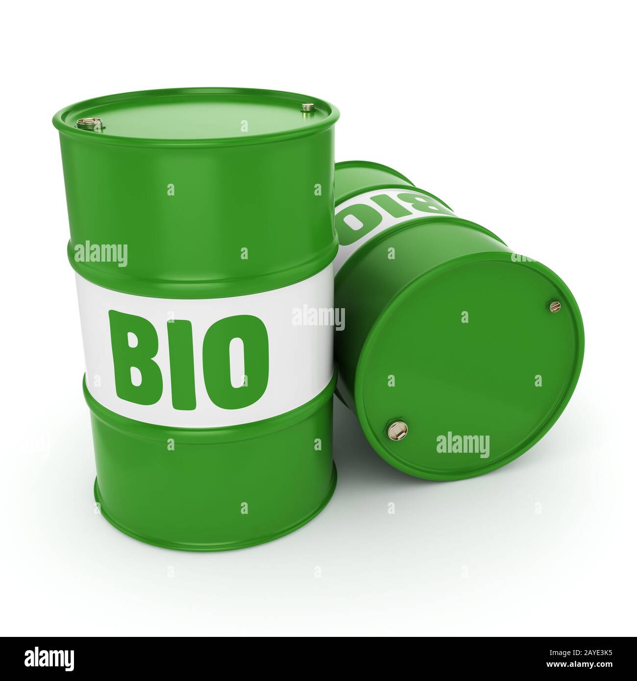 3D rendering barrel of biofuels Stock Photo - Alamy