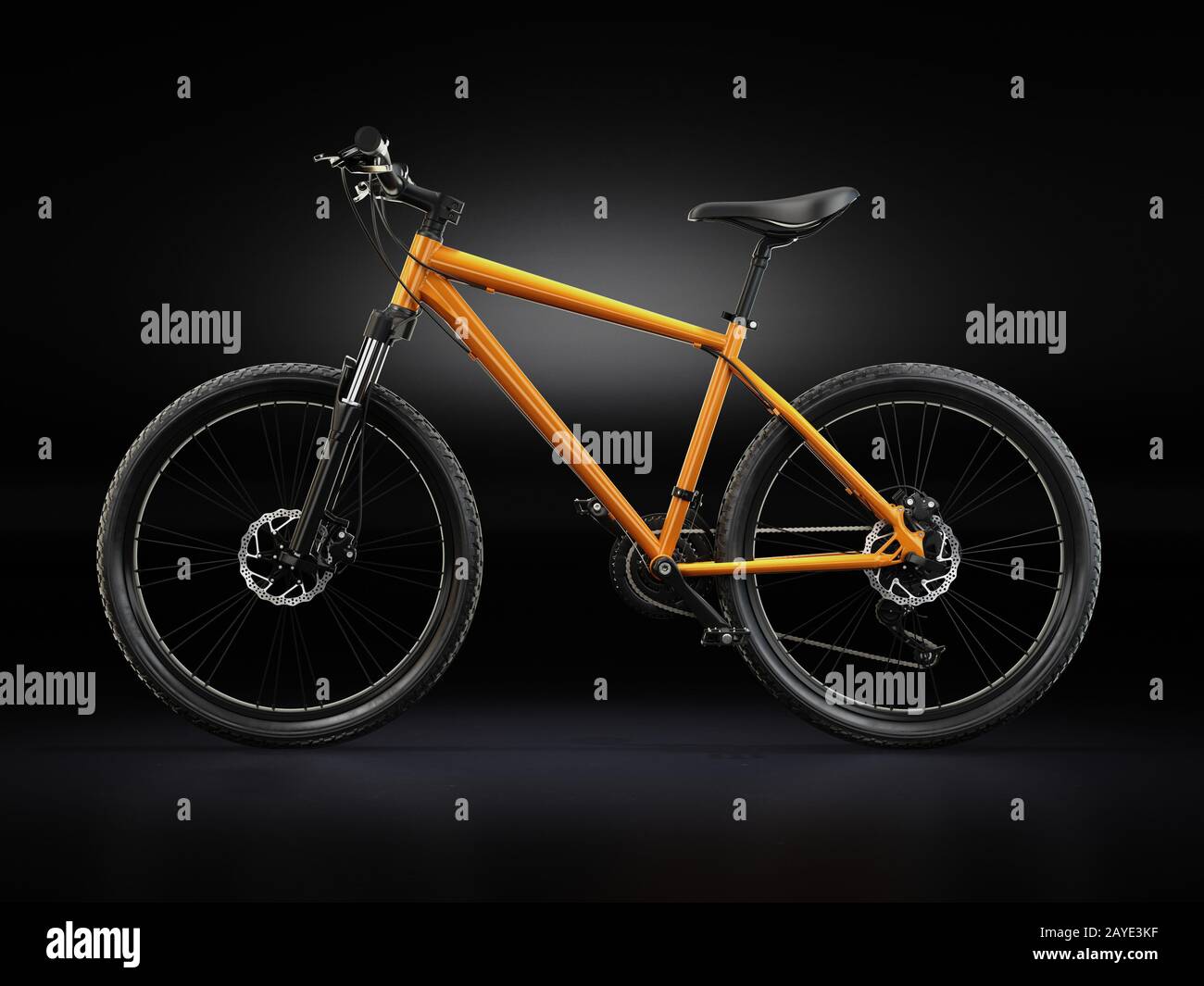 3D Rendering Mountain Bike Stock Photo - Alamy