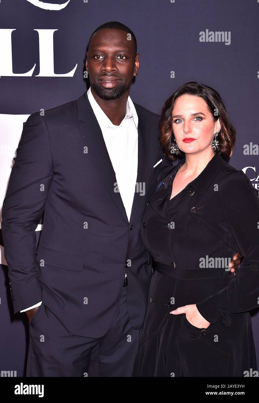 HOLLYWOOD, CA - FEBRUARY 13: Omar Sy and Hélène Sy attend the Premiere ...