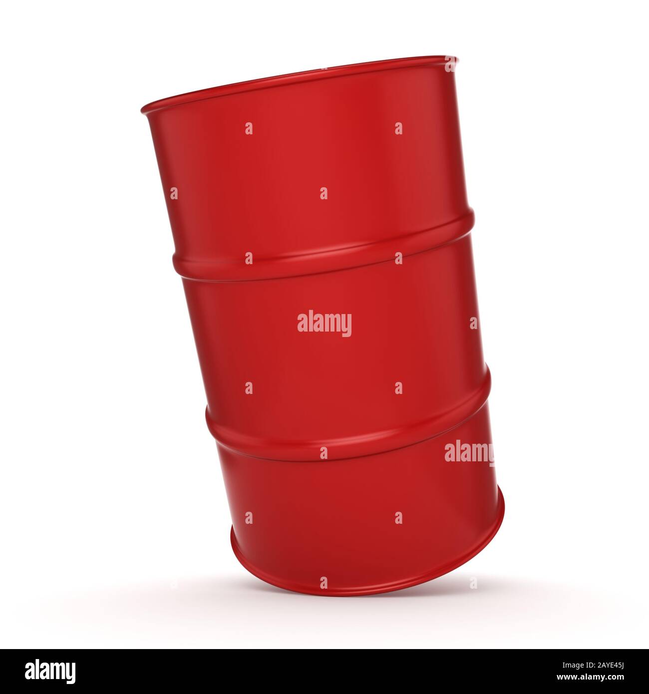 3D rendering red barrel Stock Photo - Alamy