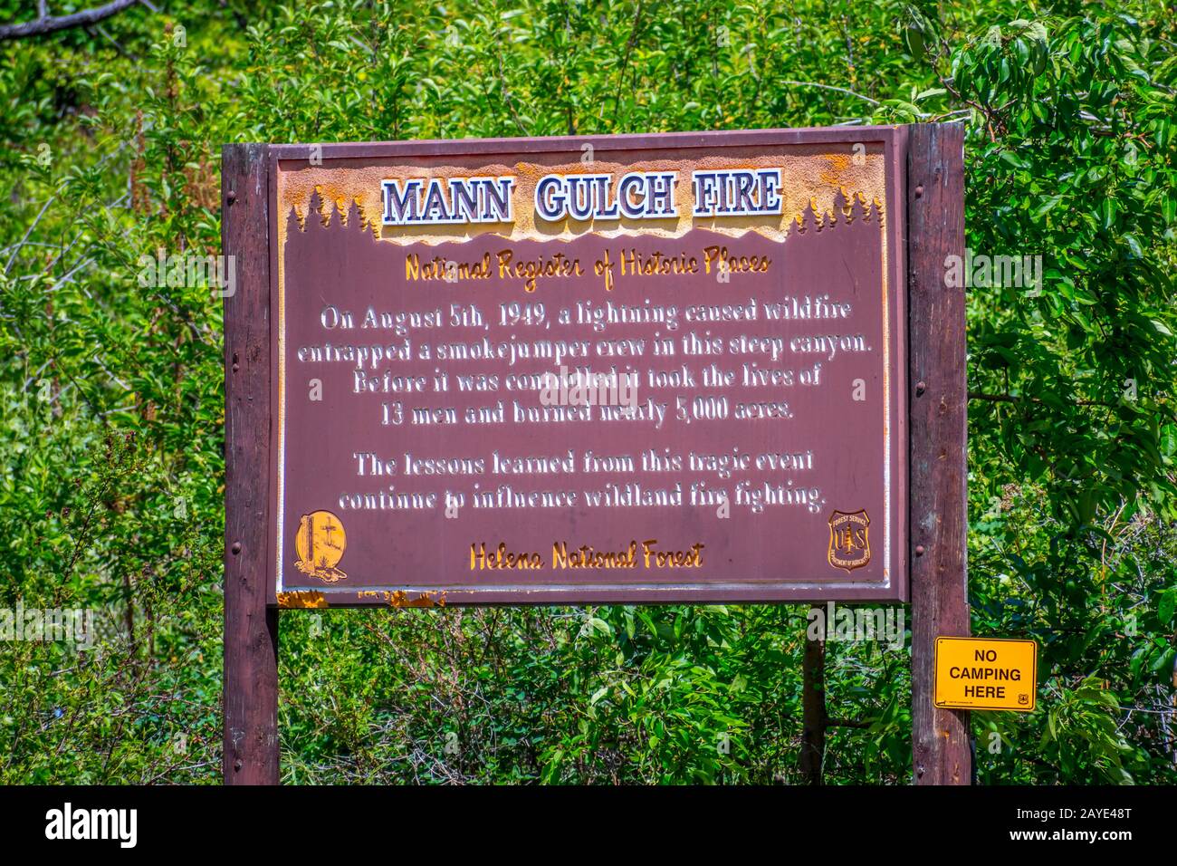 A description board for the past event that happened in Helena National ...