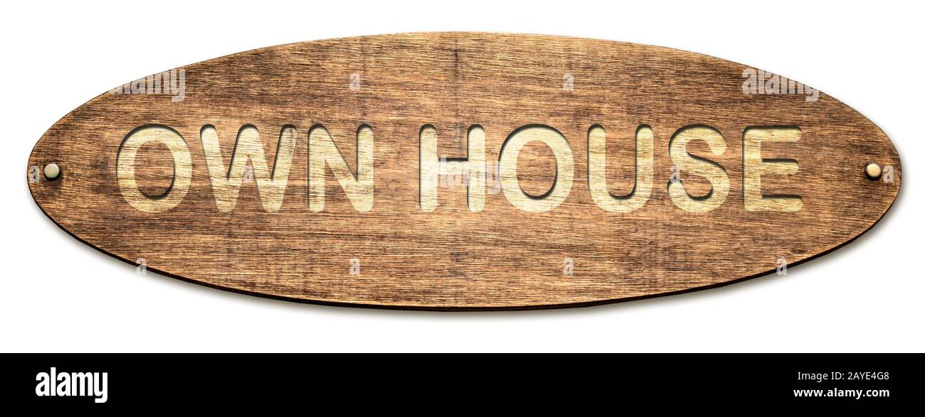 Street Sign to Own House Stock Photo - Alamy