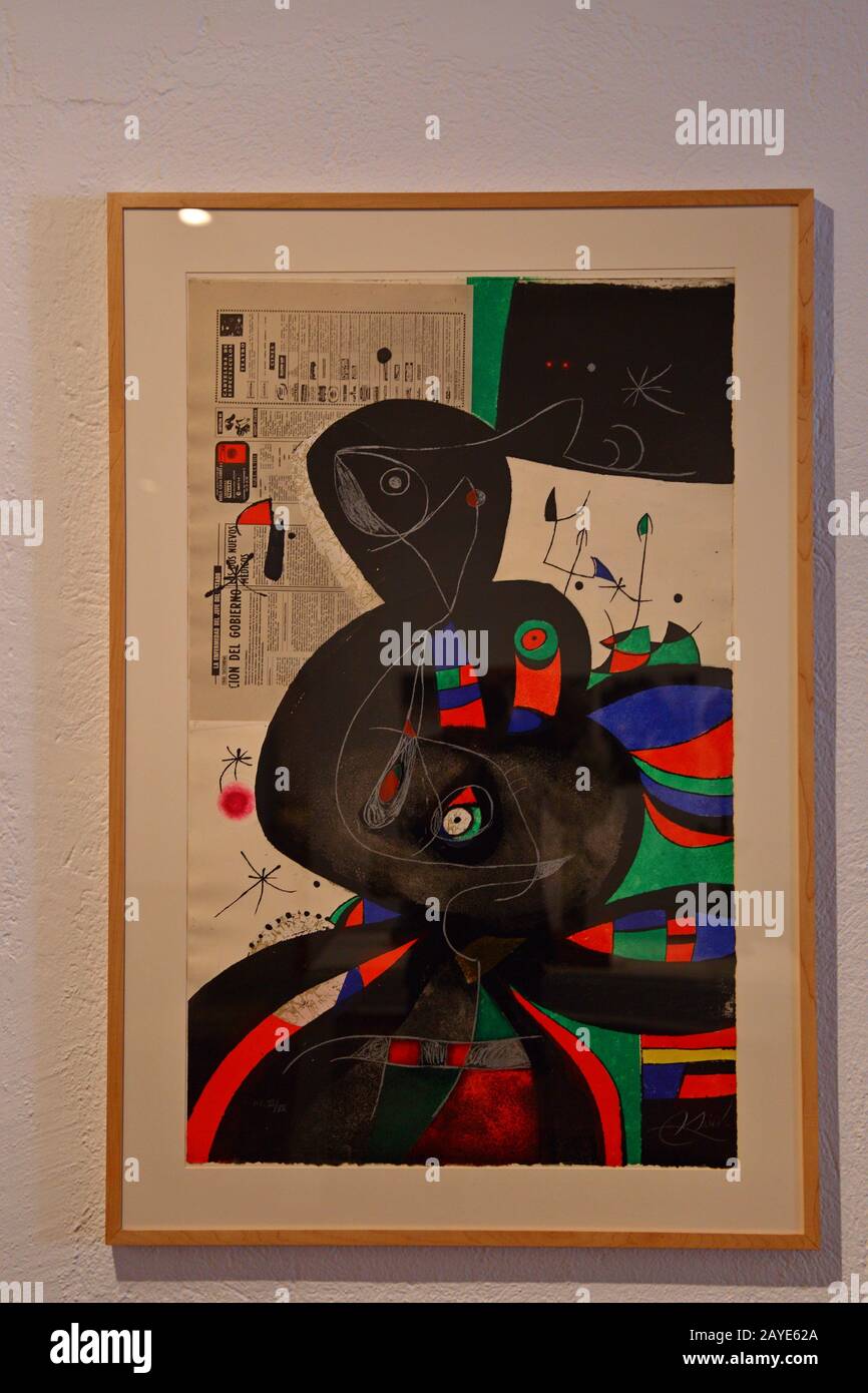 Arts collections in Fundacio Joan Miro, a museum of modern art honoring Joan Miro located on the ...