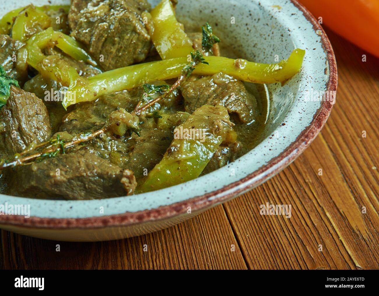 Mexican Recipe Caldillo Durangueno Stock Photo - Alamy