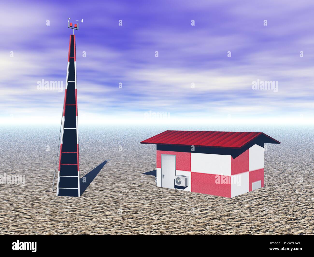 Measuring station at the airport Stock Photo - Alamy