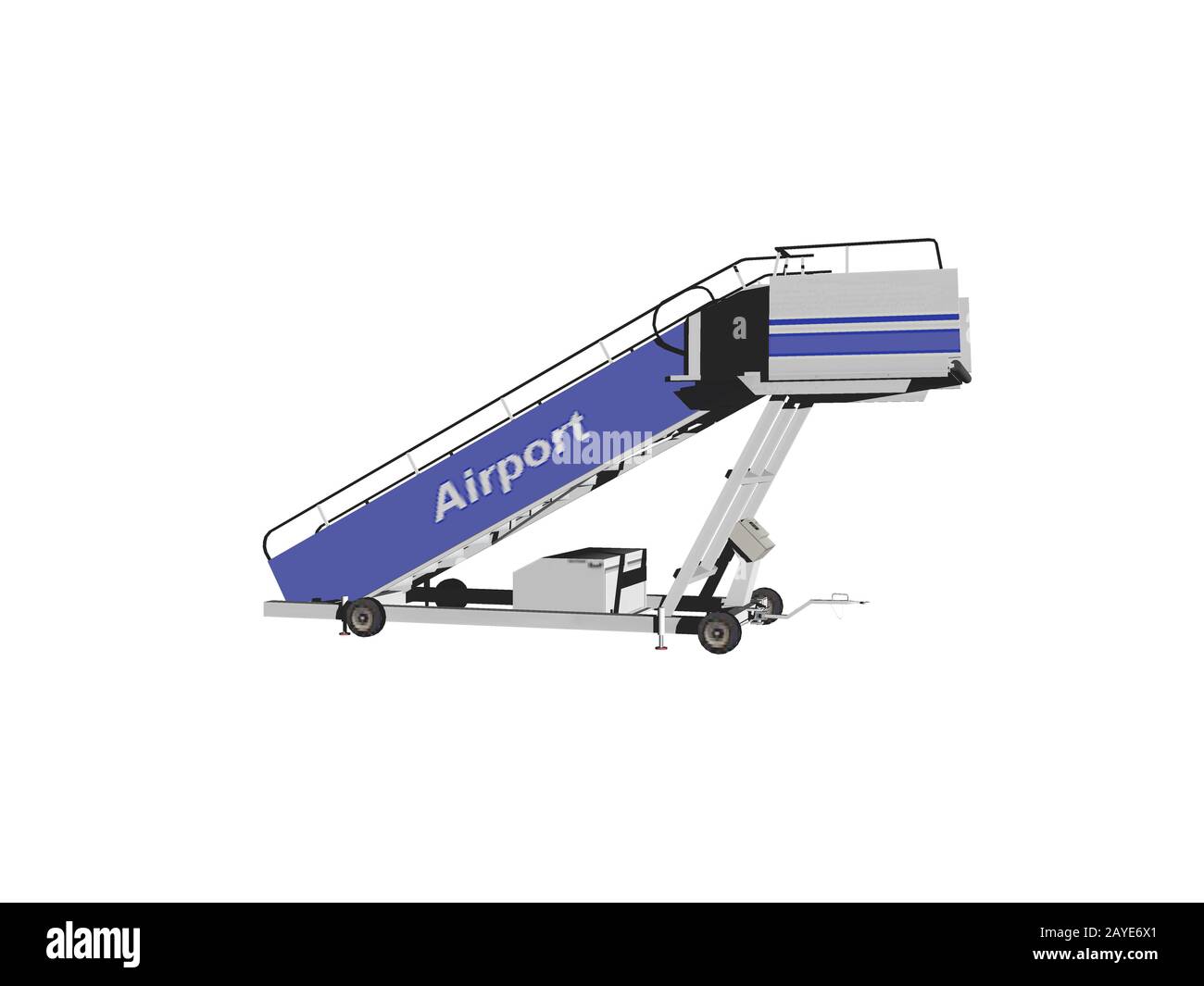 Airplane stairs on airfield Stock Photo - Alamy