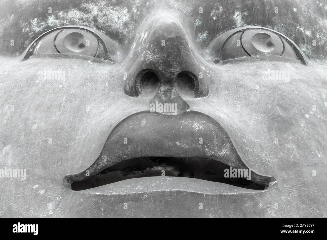 Human face sculpture Stock Photo - Alamy
