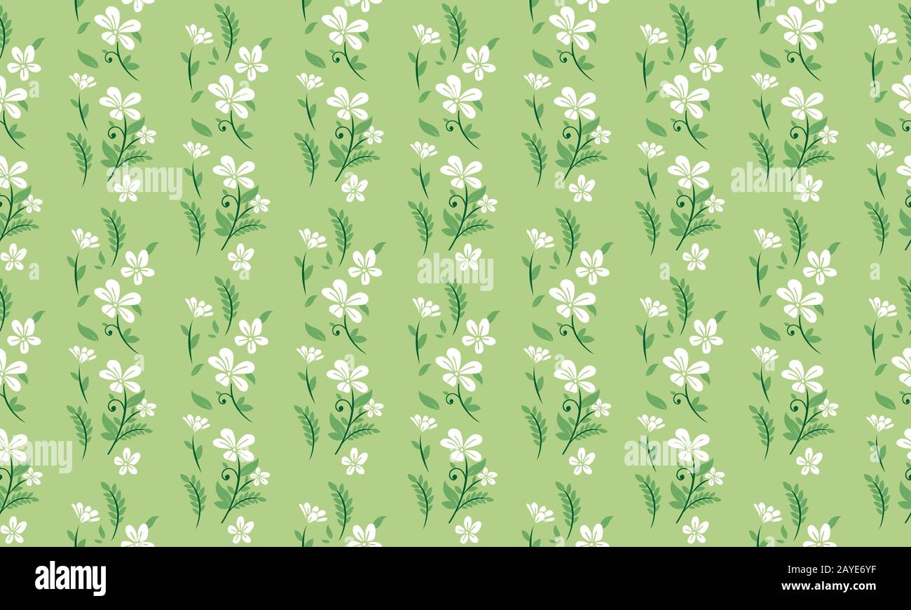 Spring flower pattern background, with beautiful leaf and floral design ...