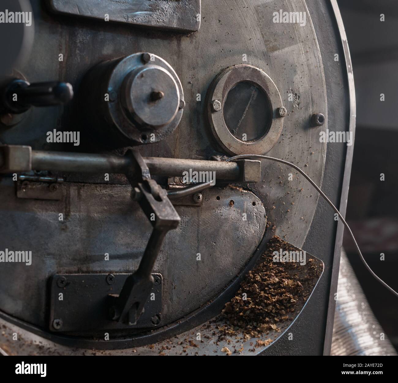 Mixing roasting process coffee roaster hi-res stock photography and ...