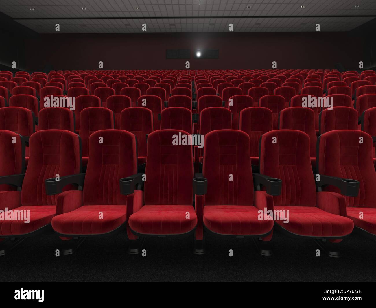 3D rendering modern cinema Stock Photo - Alamy