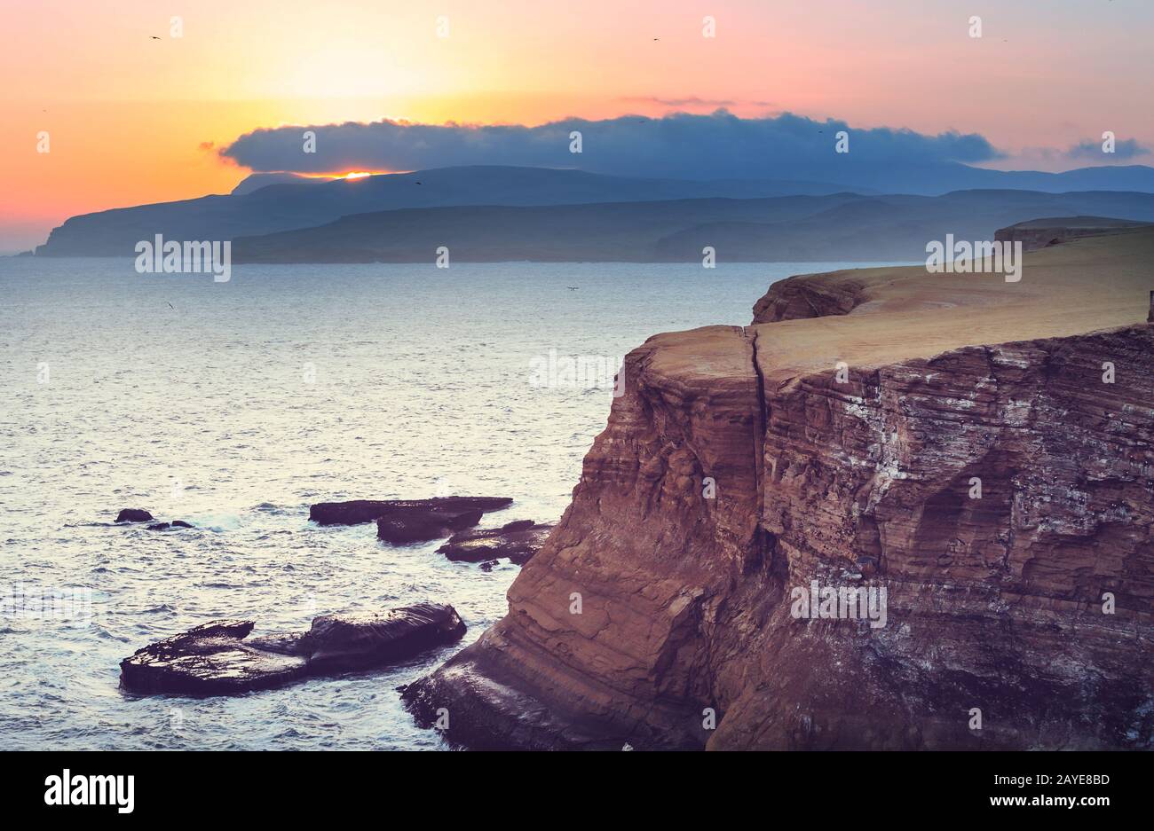 Coast in Peru Stock Photo - Alamy