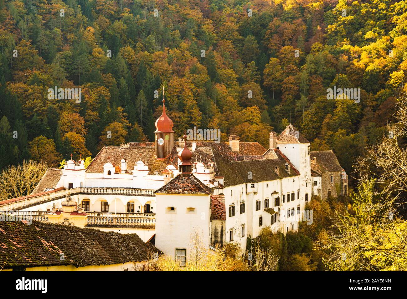 Stubenberg am See, Styria - Austria 22.10.2016: Herberstein palace in ...