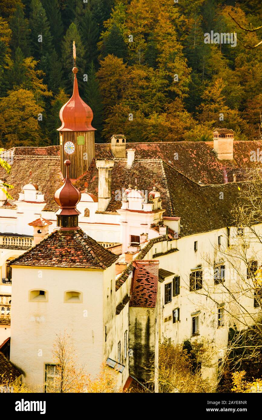 Stubenberg am See, Styria - Austria 22.10.2016: Herberstein palace in ...