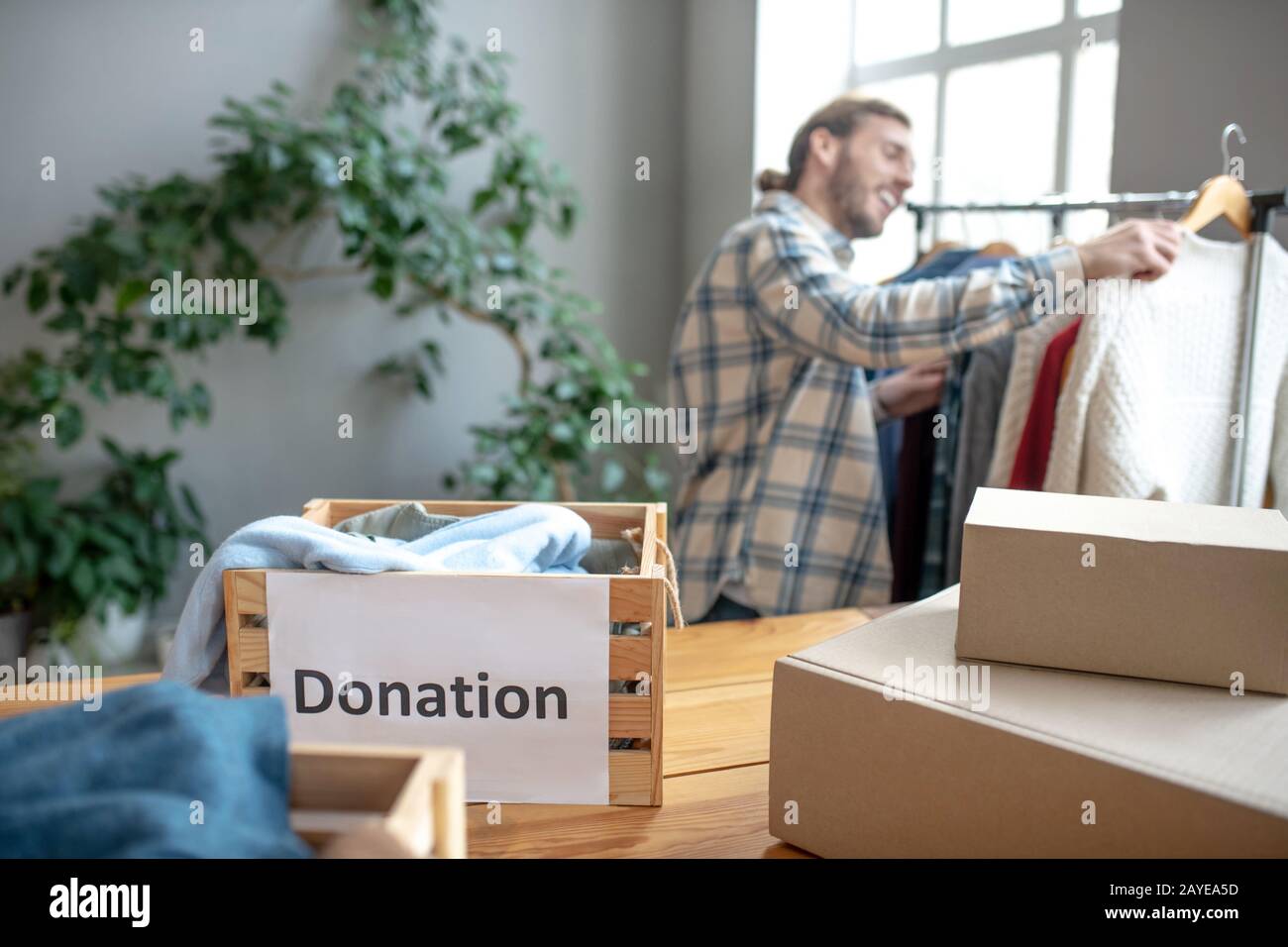 Donation boxes hi-res stock photography and images - Alamy