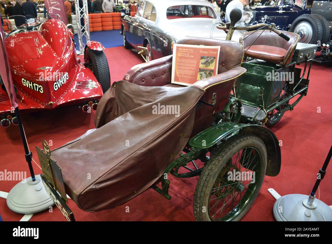 1904 Lagonda Tricar at the London Classic Car Show, England, UK Stock ...
