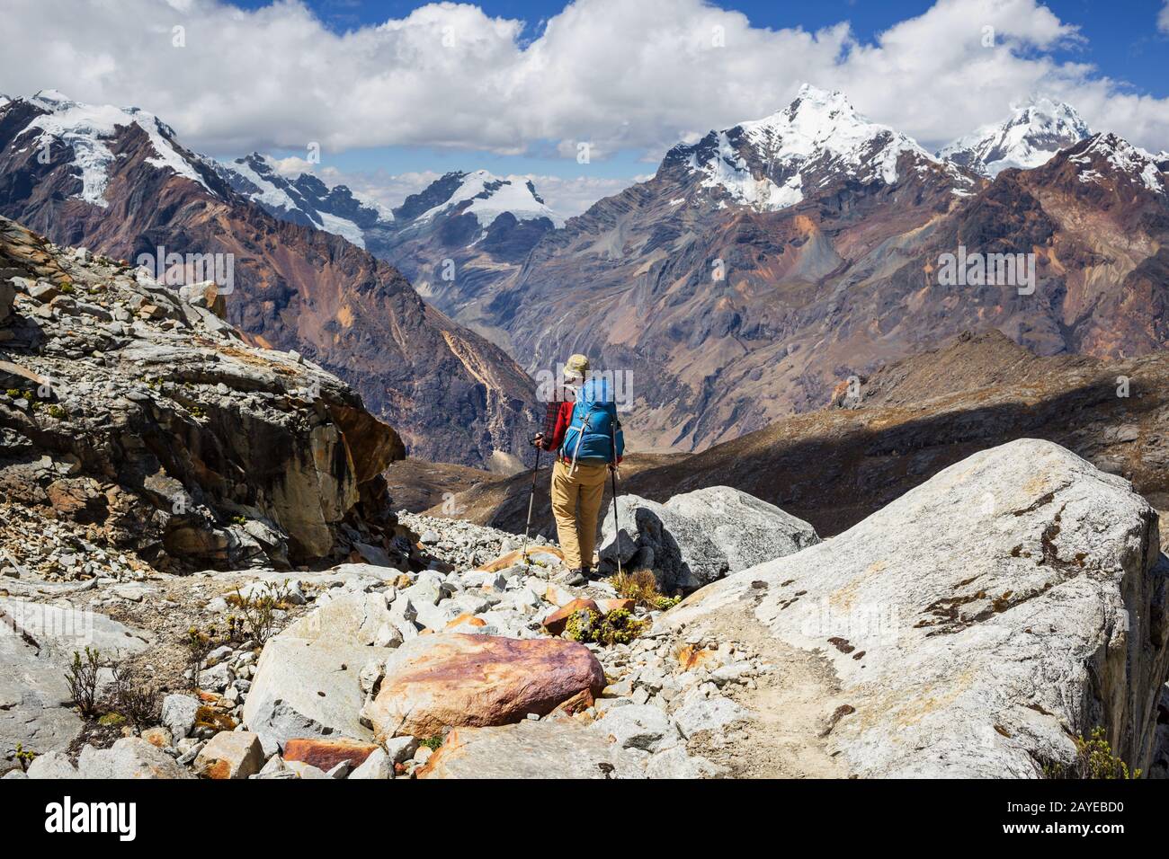 Hike in Peru Stock Photo - Alamy