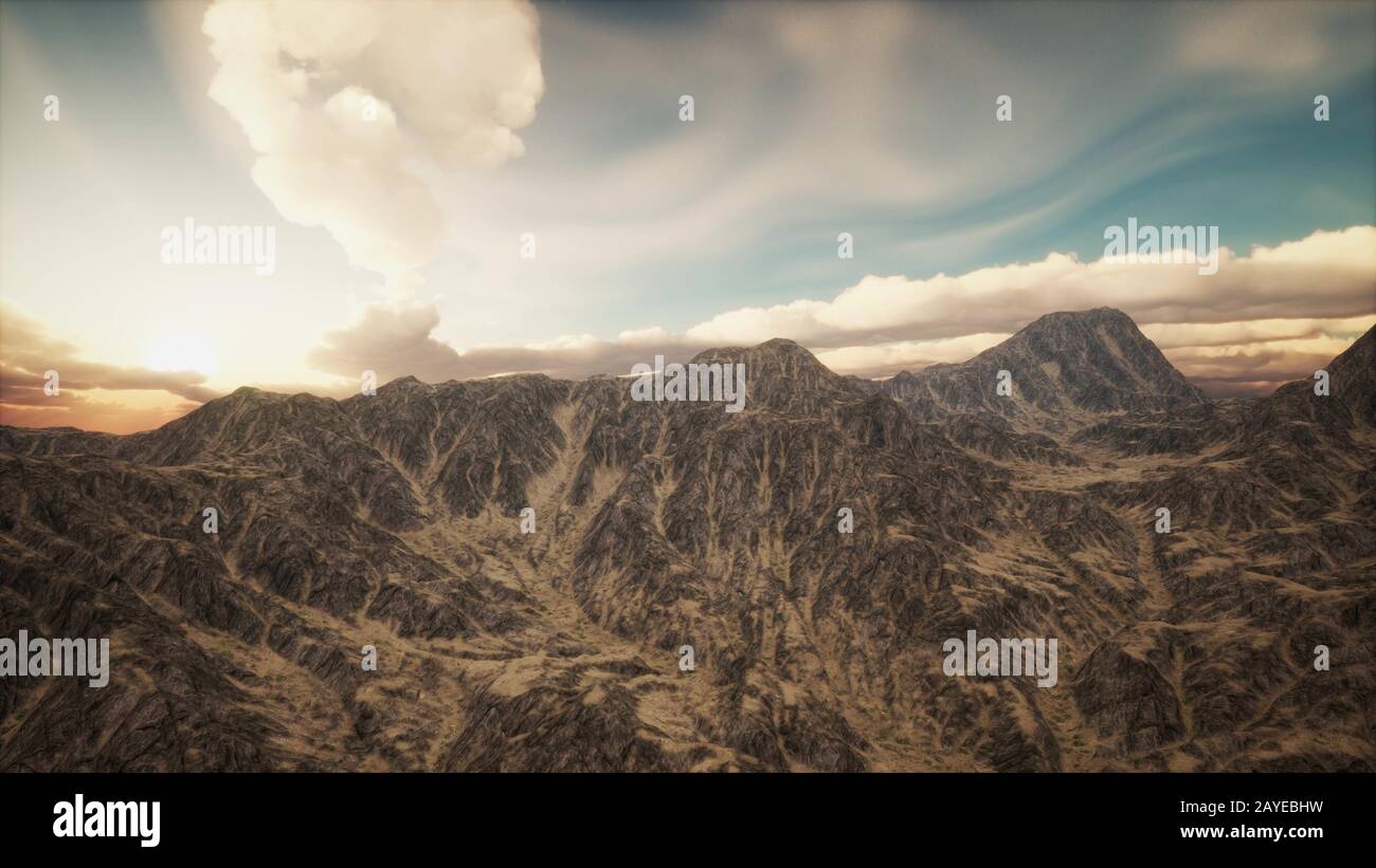 Mountain Landscape in High Altitude Stock Photo - Alamy