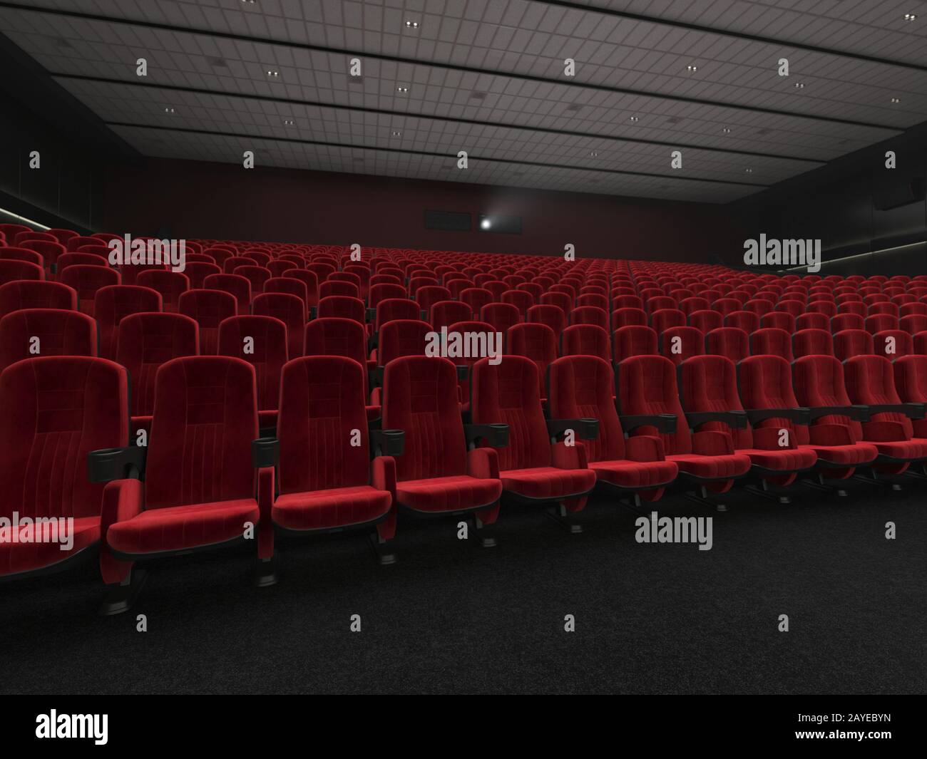 3D rendering modern cinema Stock Photo - Alamy