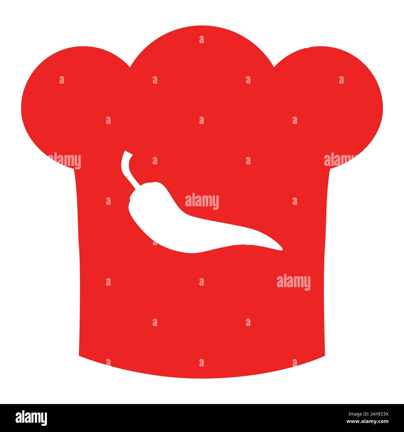 Chili pepper and chef hat Stock Photo - Alamy