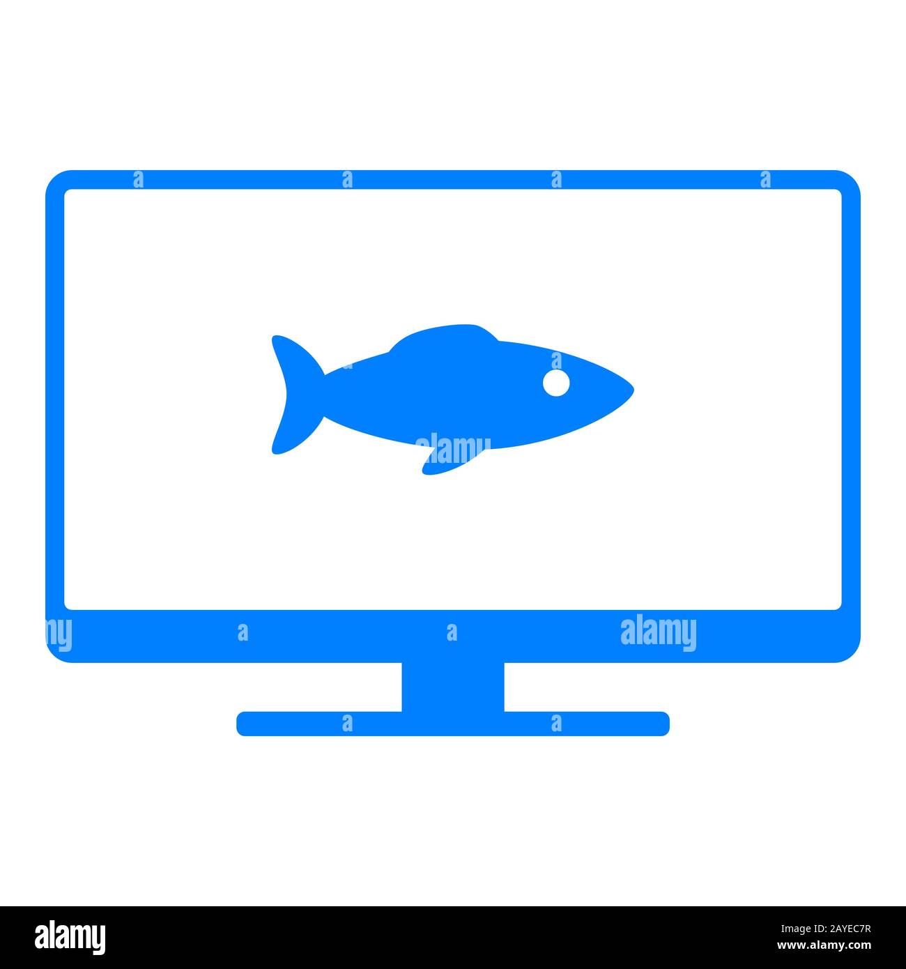 Fish and screen Stock Photo - Alamy